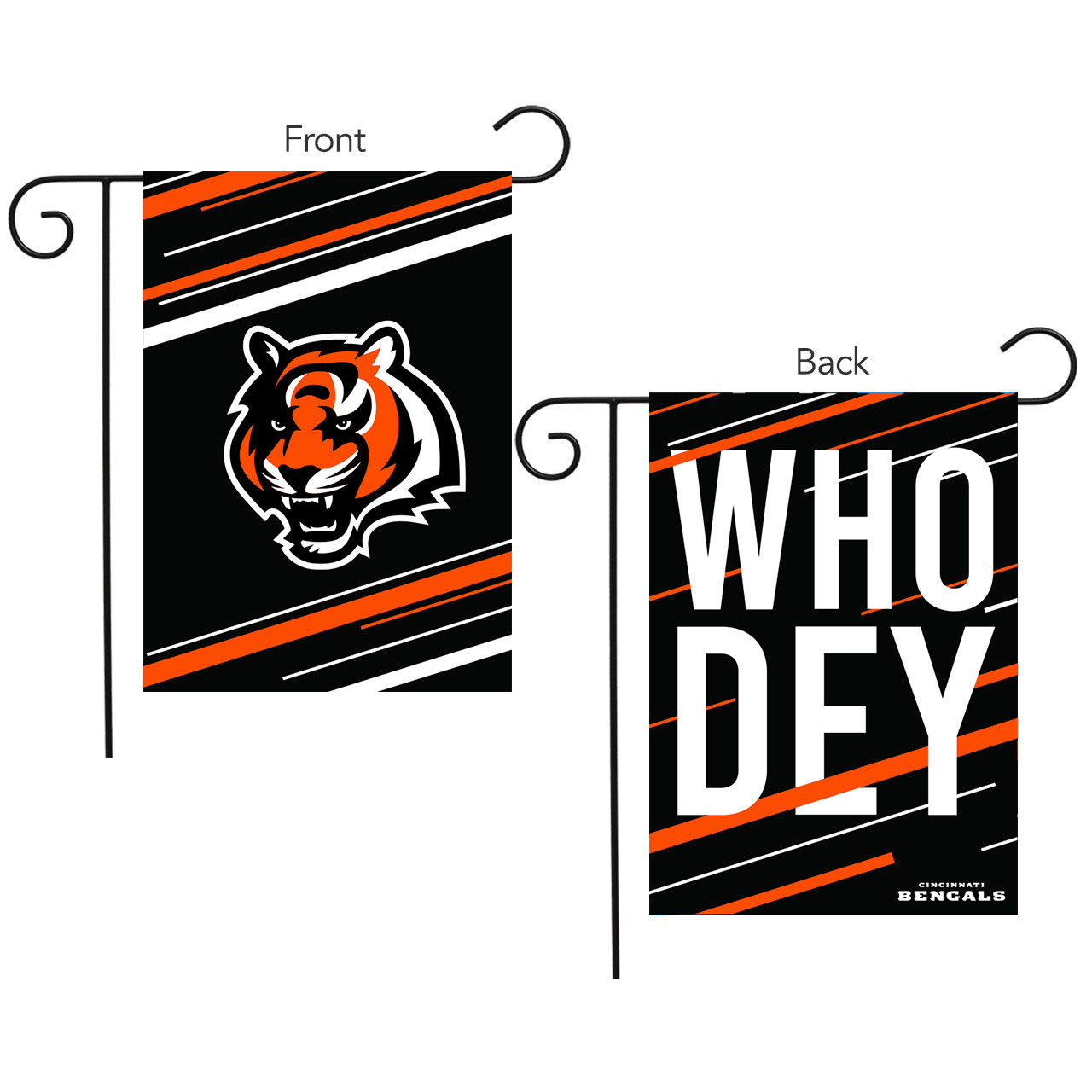 Cincinnati Bengals Slogan Double-Sided NFL Garden Flag - Briarwood Lane ...
