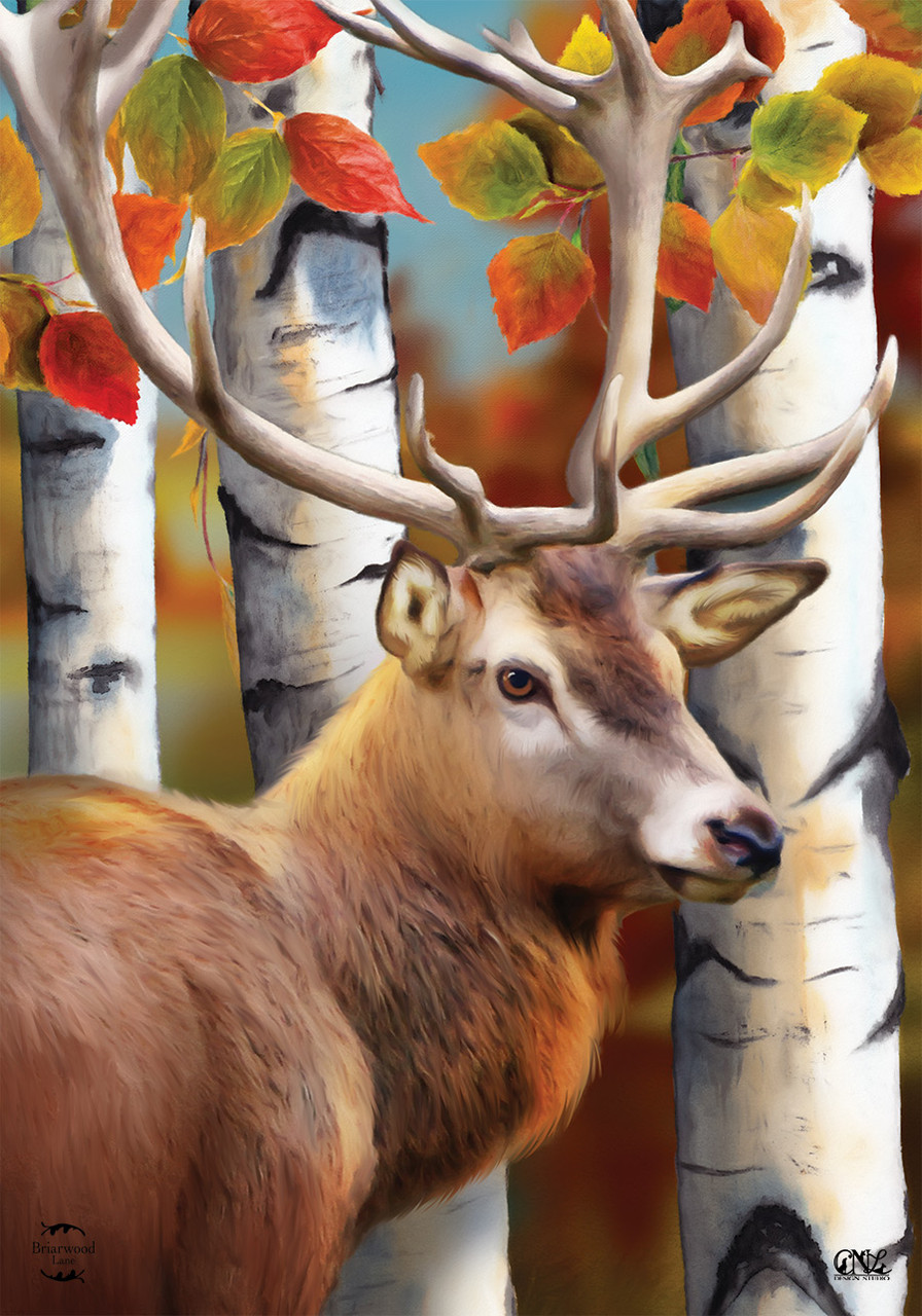 Forest Deer Garden Flag - Briarwood Lane- Wholesale Partners