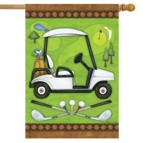 Golf House Flag - Briarwood Lane- Wholesale Partners
