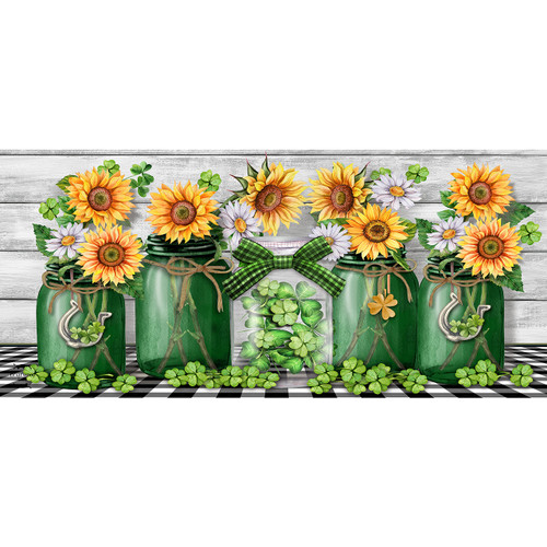 Irish Mason Jars Mini Mat - Briarwood Lane- Wholesale Partners