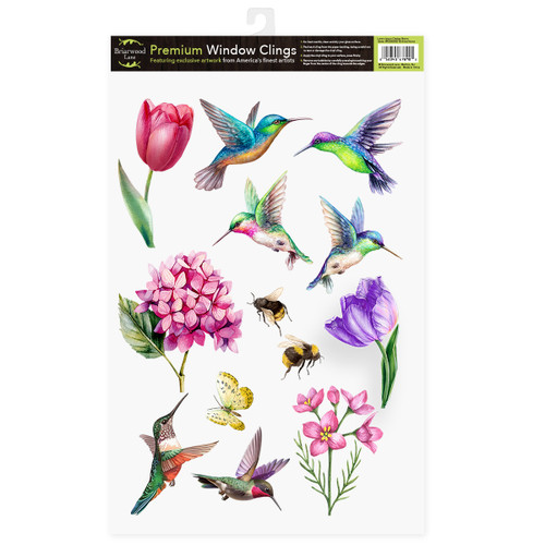 Springtime Hummingbirds Window Clings - Briarwood Lane- Wholesale Partners