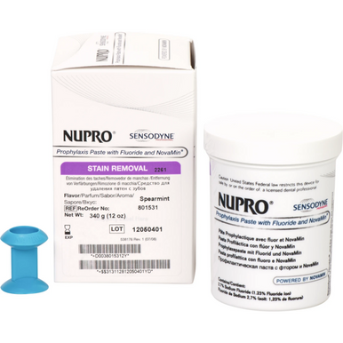 NUPRO med NovaMin 340 g rengjøringspasta med fluor, Prophy Grip, mint ...