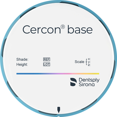 Cercon® Base piece Ø 98 mm, H 12 mm, colored - Odonto
