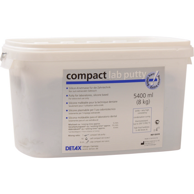 compact lab putty Standard packaging 8 kg bucket, 2 dosing spoons - Odonto