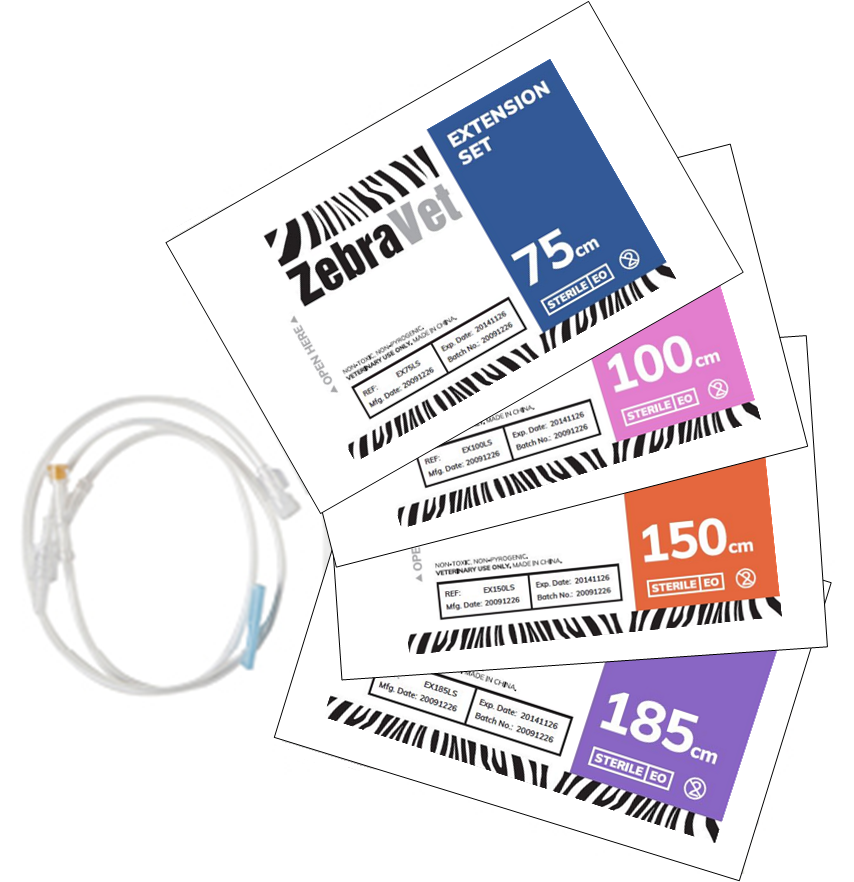 ZebraVet IV Extension Sets - ZebraVet