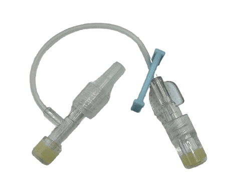 ZebraVet Microbore T-injection Port with Heparin Cap