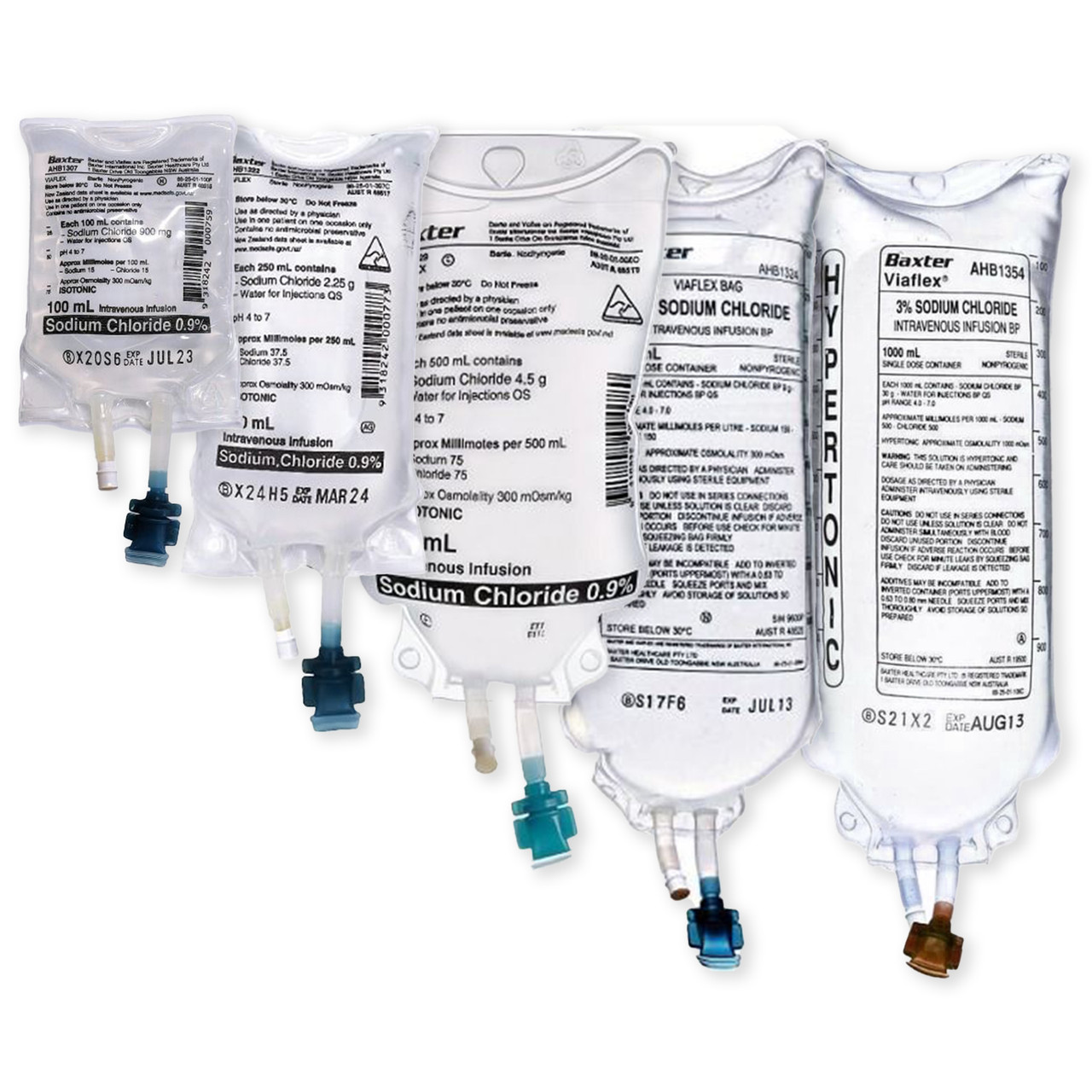 Baxter Intravenous Fluids - Saline Sodium Chloride - ZebraVet