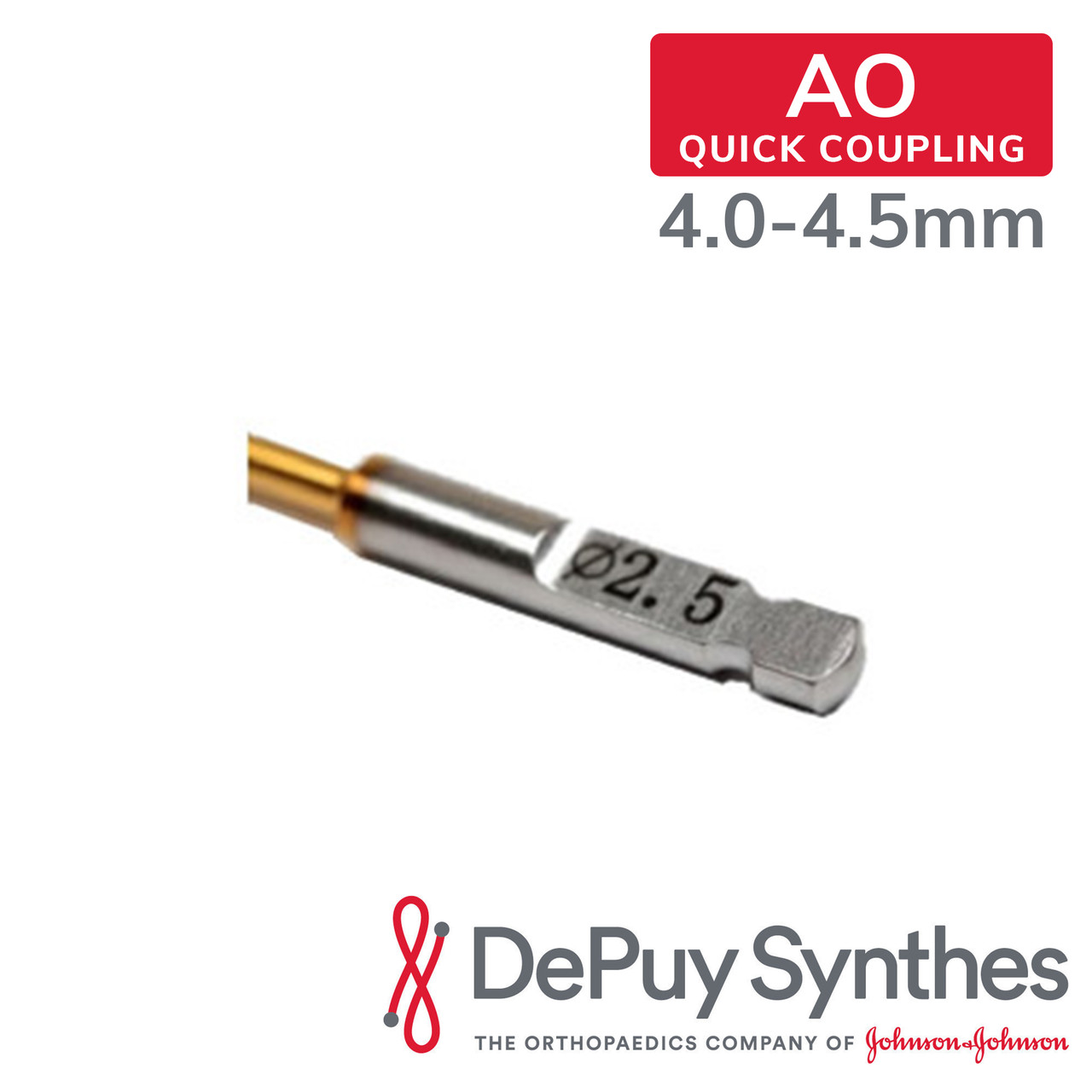 Drill Bits - AO Quick Coupling: 4.0 - 4.5mm - ZebraVet