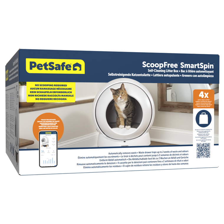 PetSafe® ScoopFree SmartSpin™ Self-Cleaning Litter Box - ZebraVet