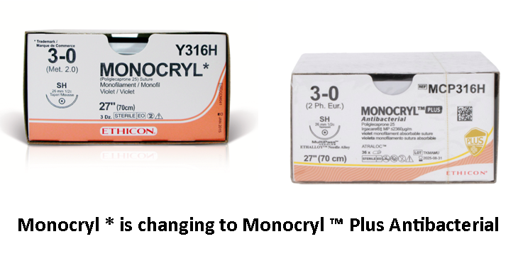 Monocryl / Monocryl Plus - ZebraVet