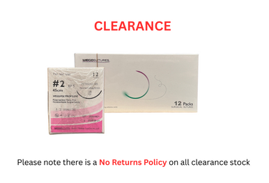 Wego - Fluro Pink Suture - 2 50mm 3/8 Reverse Cutting 45cm - Box 12