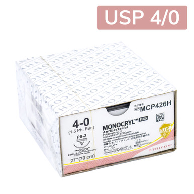 Monocryl / Monocryl Plus USP 4/0 - ZebraVet