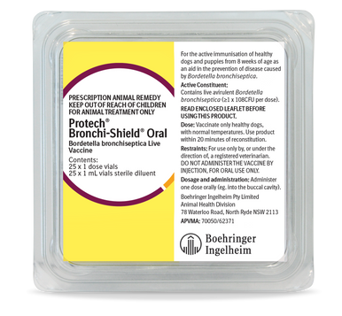 PROTECH Bronchi-Shield Oral (25 x 1 Dose Vials) (Dogs) - ZebraVet