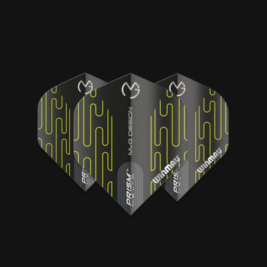 Winmau MvG Prism Delta Dart Flights - No2 (Standard) - Black