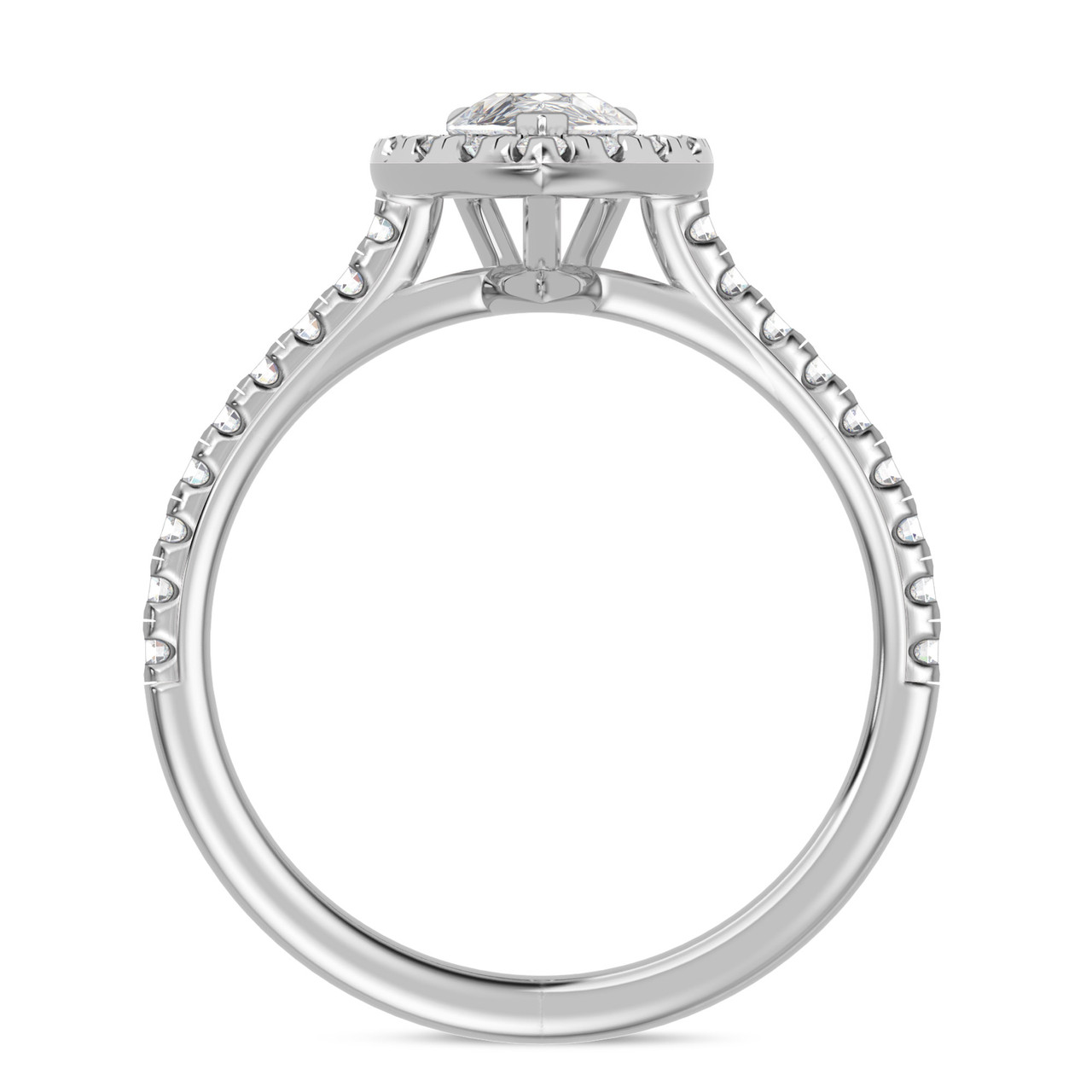 Adeola 1 1/10 ct tw. Lab Grown Diamond Pear Solitaire Bridal Set 14K ...