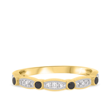 Fatima 1/5 ct tw. Ladies Band 14K Yellow Gold - My Trio Rings
