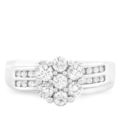 Kindred 7/8 ct tw. Round Diamond Engagement Ring 10K White Gold - My ...