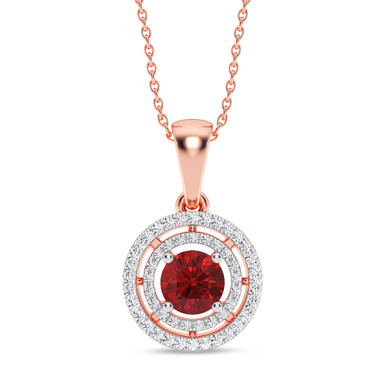 Martin 1/15 CT. T.W. Lab Grown Diamond Pendant 10K Rose Gold - My Trio ...