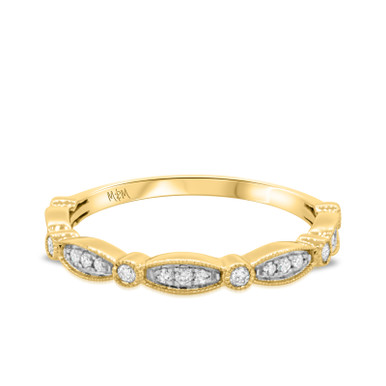 Sisu 1/4 ct tw. Diamond Ladies Band 10K Yellow Gold - My Trio Rings