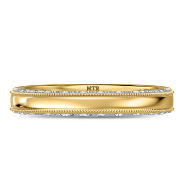 Palmona 1/8 ct tw. Lab Grown Diamond Ladies Band 14K Yellow Gold - My ...