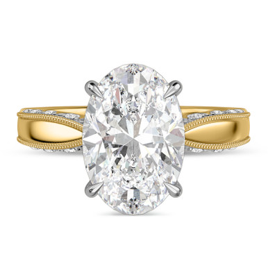 Palmona 5 1/6 ct tw. Lab Grown Diamond Oval Solitaire Engagement Ring ...