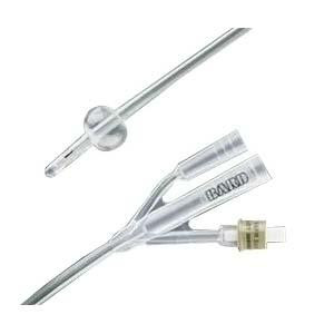 Bard Lubri-Sil 3-Way Foley Catheter, Short Round Tip, 16Fr, 30cc ...