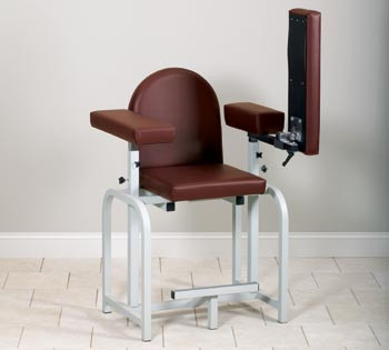 Clinton Lab X Series Extra-Tall Blood Drawing Chair with Flip-Arm ...