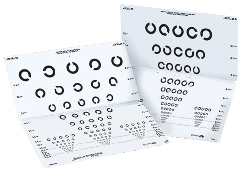 8 Position Landolt C Folding Wall Chart - Medex Supply