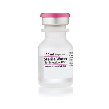 Sterile Water for Injection, Preservative Free Injection 10 mL - NOT ...