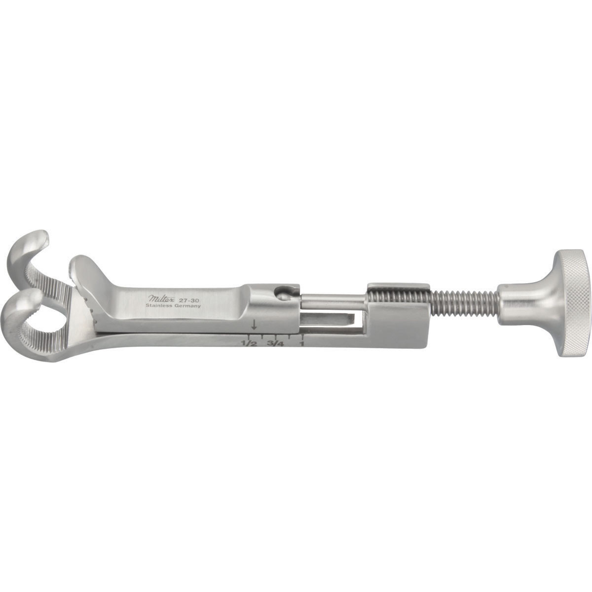 Miltex Lowman Bone Holding Clamp 7", 1 X 2 Prong Jaws, 1-1/8" Wide, 27 ...