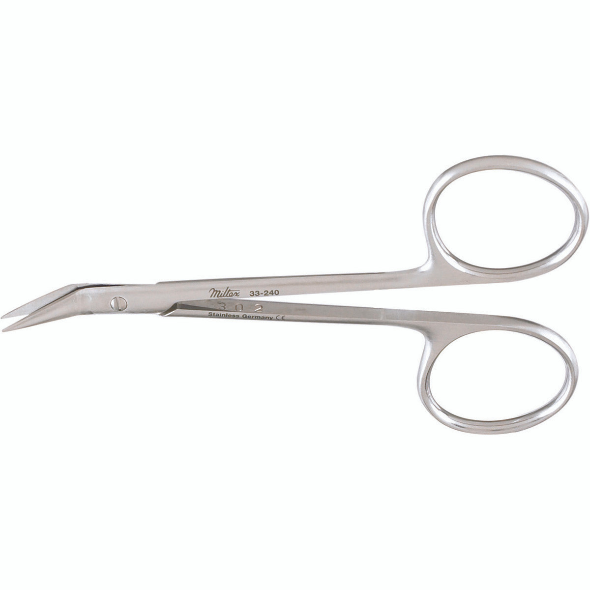 Miltex Biro Dermal Naevus Scissors, 4" (103mm), Angled Blades With ...