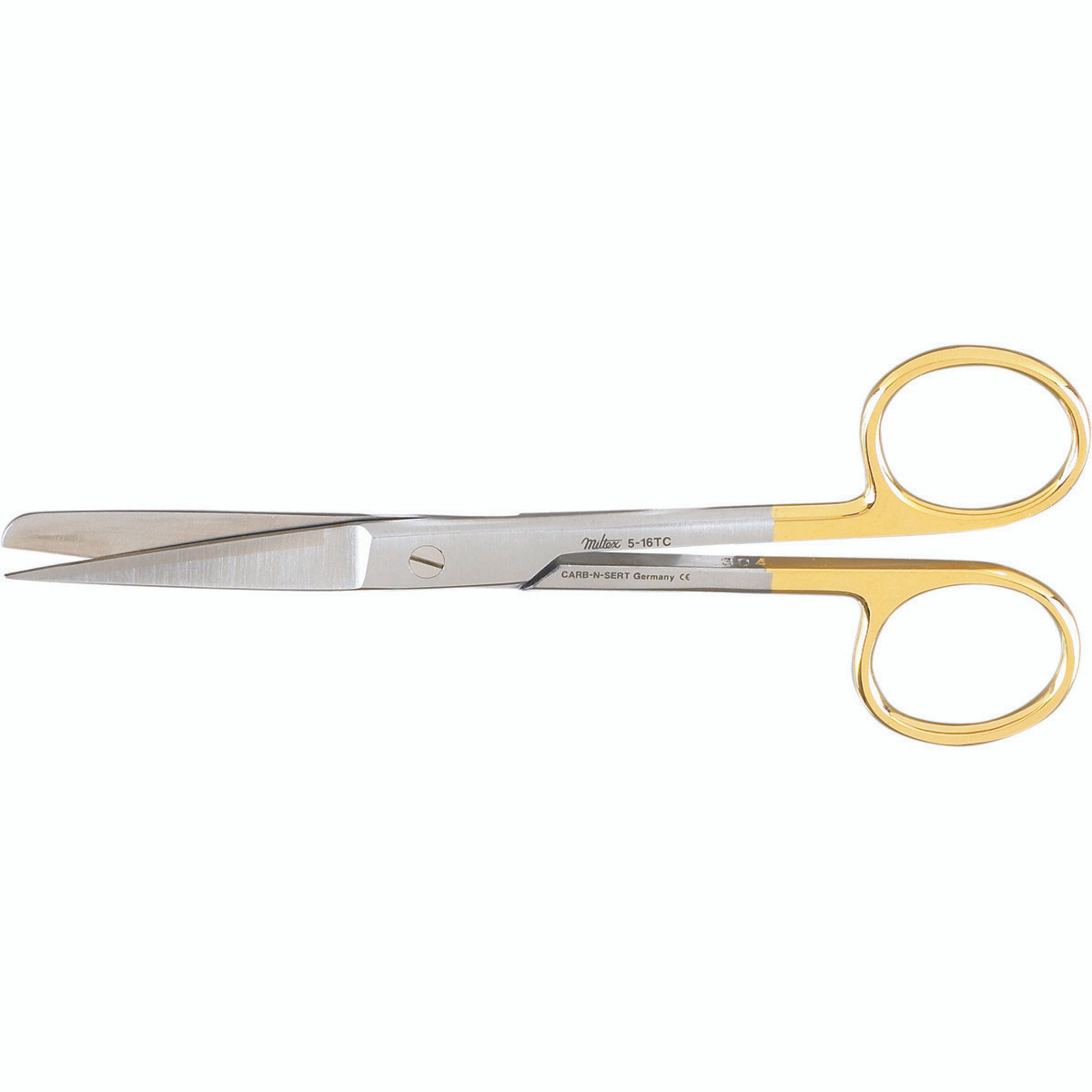 Miltex Standard Pattern Operating Scissors, Straight, 5-1/2" (14Cm), Sharp-Blunt Points, Carb-N ...