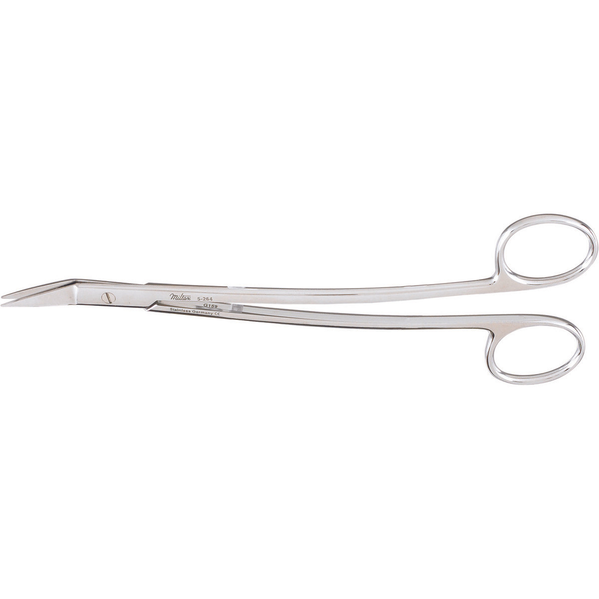 Miltex Dean Dissecting Scissors, 6-3/4" (170mm), Angled On Flat, One ...