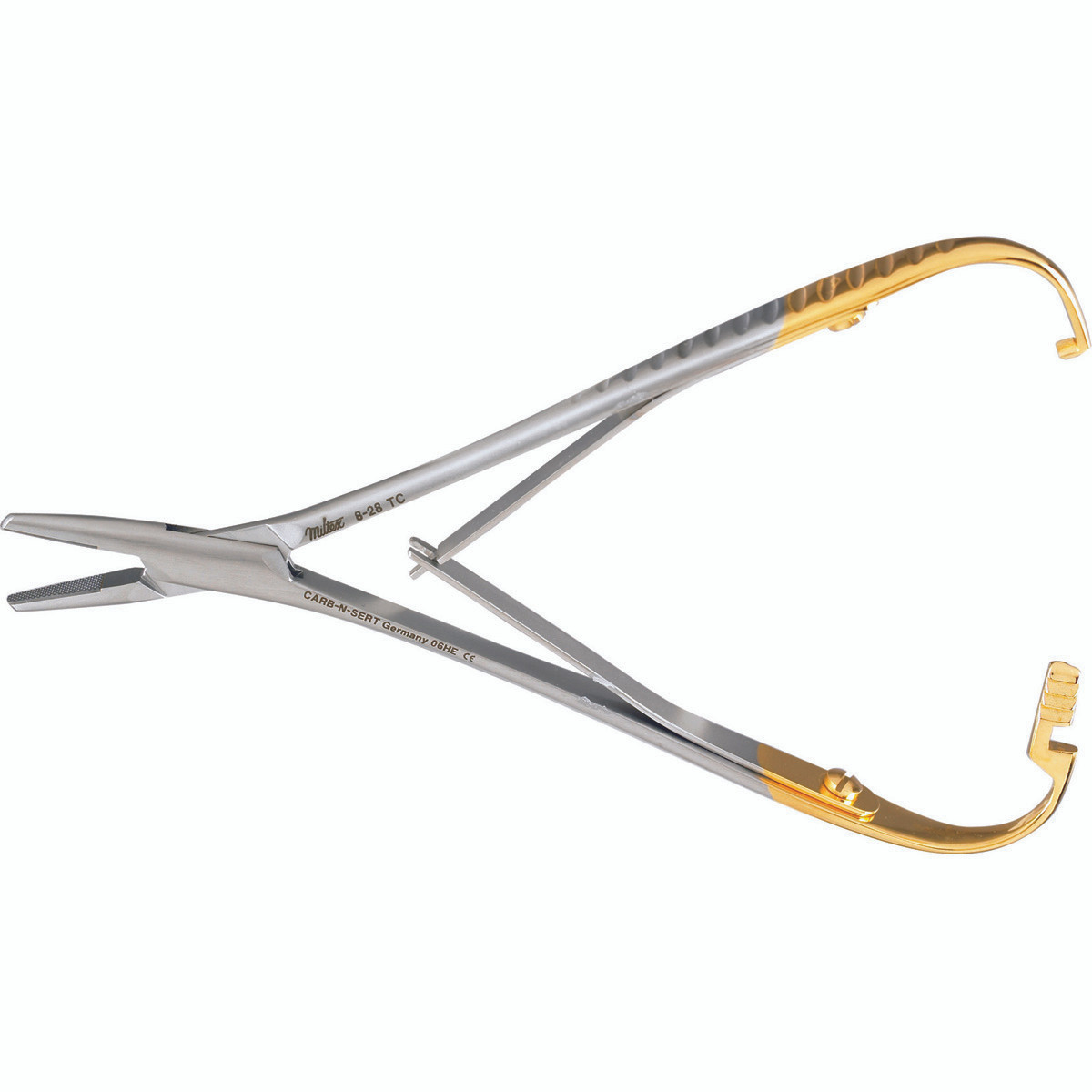 Mathieu Needle Holder, 5-1/2" (140mm), Serrated Jaws, Tungsten Carbide ...