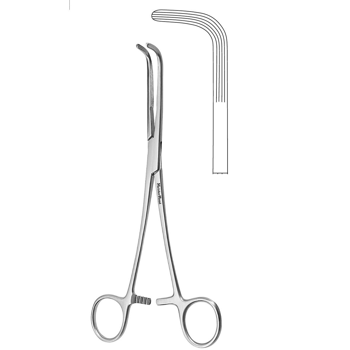 Meisterhand Mixter Thoracic Forceps, 11" (27.9 cm), Right Angle Jaws ...
