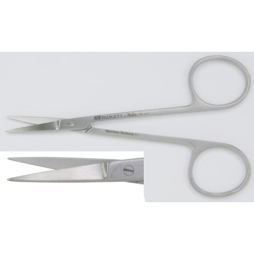 Padgett Iris Scissors, Straight, Blunt/Blunt, Length= 4-1/2" (114 mm ...