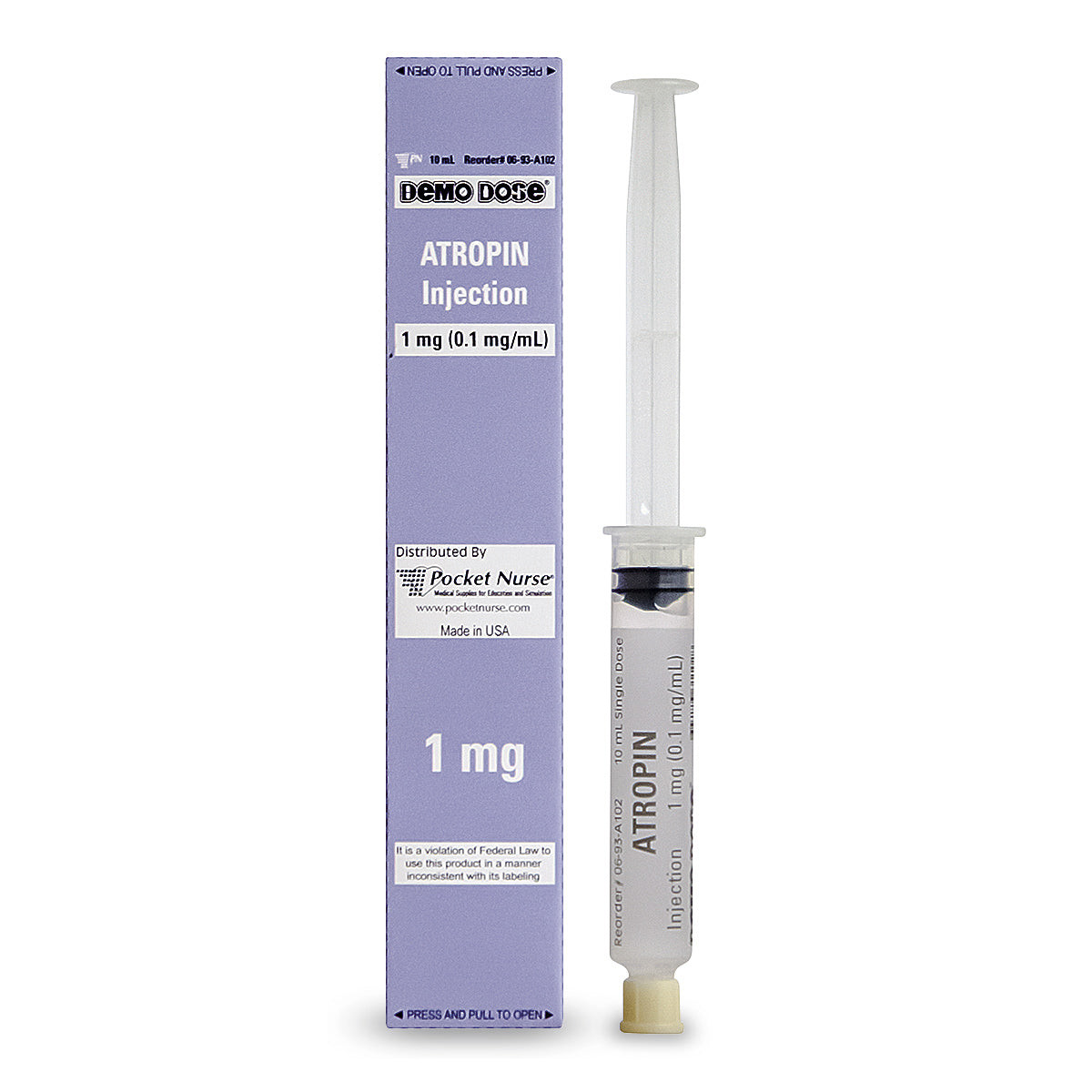 Demo Dose Prefilled Syringe - Atropin (10 Ml), PN01066 - Medex Supply