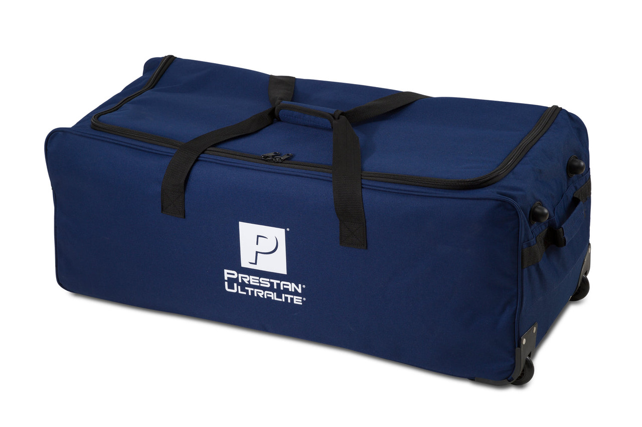 Blue Deluxe Carry Bag On Wheels With Retractable Pull Handle, PR00146 ...