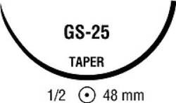 Absorbable Suture with Needle Polysorb Polyester GS -25 1/2 Circle ...