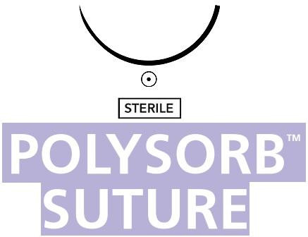 Polysorb braided synthetic absorbable suture size: 2-0, length: 36 in ...