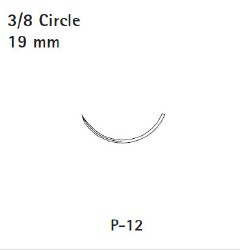 Chromic gut absorbable suture - size: 4-0, length: 18 in (45 cm ...