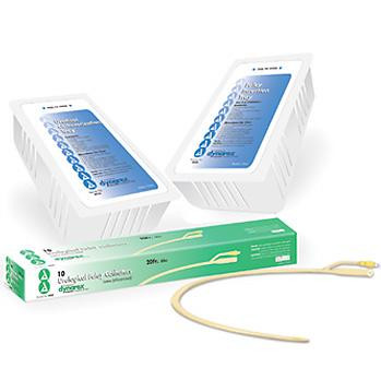 Dynarex Foley Catheter, Latex, Silicone Coated, 30cc, 16 Fr, 10/cs ...
