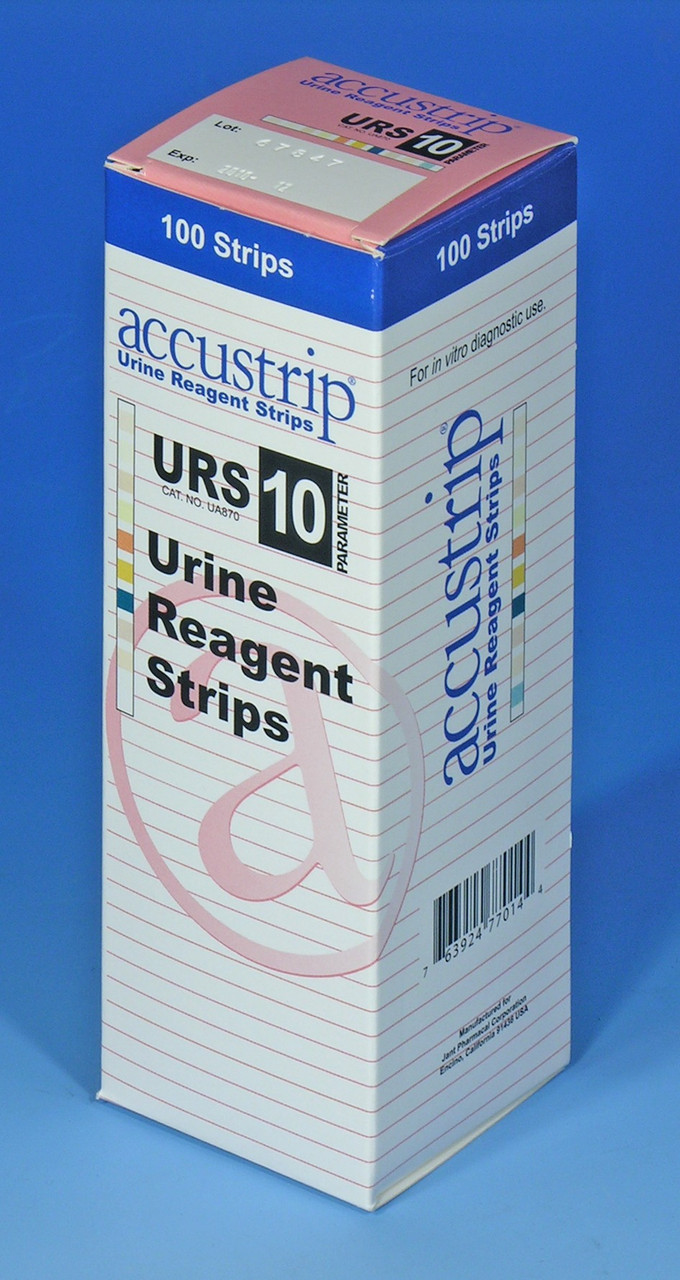 Accutest Accustrip Urine Reagent Test Strips URS 10, 100/btl - Medex Supply