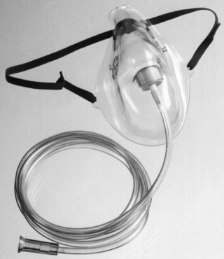 Allied Healthcare Simple Oxygen Mask with Adjustable Noseclip and 7 ...
