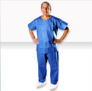Critical Cover AlphaGuard Scrub Pants, Spandex Waist, 1 Pocket, Large ...