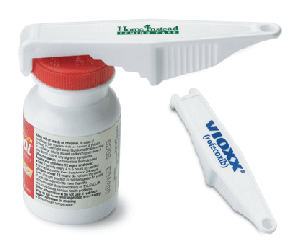 Apex Open Aid Medication Lid Opener, Opaque White, 6/pk - Medex Supply