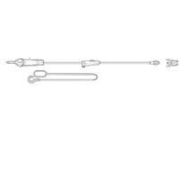 Baxter Secondary IV Set, Interlink Lever Lock, 37", 48/cs - Medex Supply