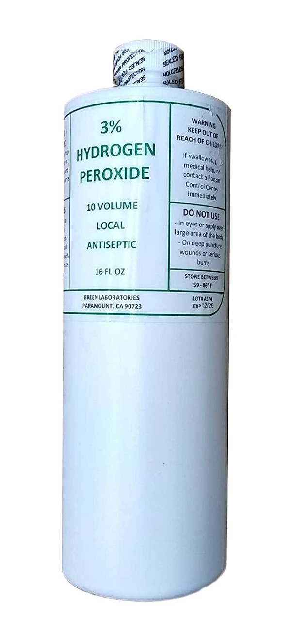 First Aid Antiseptic 3% Hydrogen Peroxide, 12/Case - Medex Supply