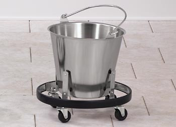 Clinton Stainless Steel Kick Bucket and Frame - Medex Supply