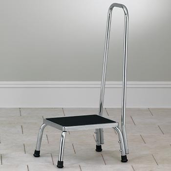 Clinton Standard Step Stool with Hand Rail, Each - Medex Supply